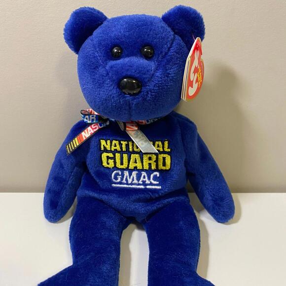 Toys | Ty Beanie Baby Casey Mears 25 The Nascar Bear 85 Inch | Poshmark